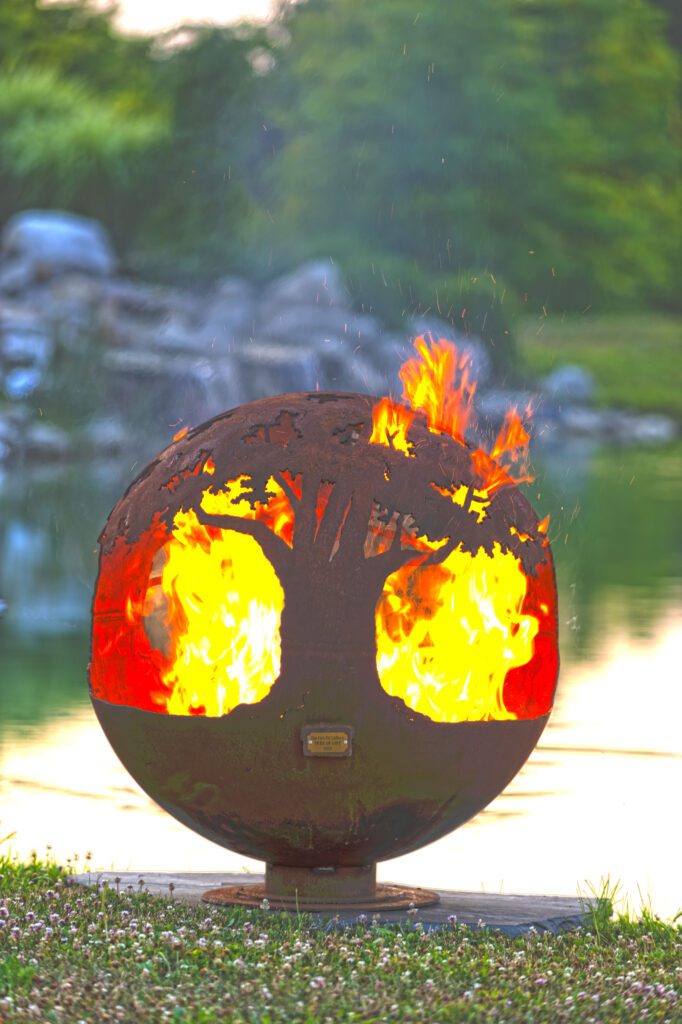Tree of Life Fire Pit Sphere | The Fire Pit Gallery