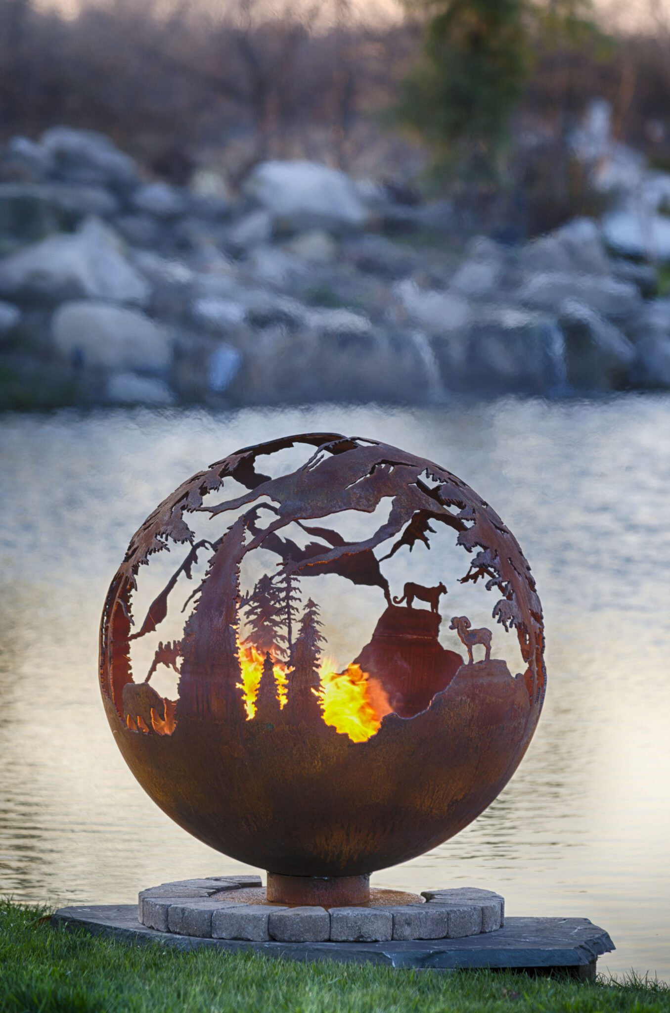 Fire Pit Sphere - High Mountain | The Fire Pit Gallery
