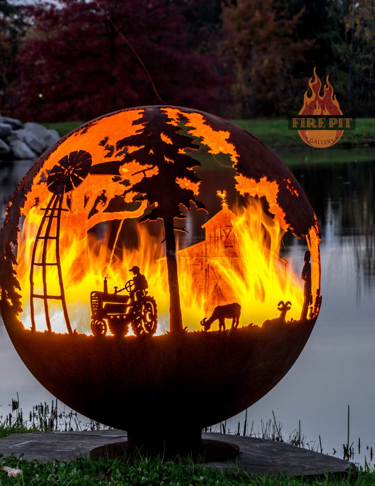 Farm Fire Pit Sphere-Appel Crisp Farms | The Fire Pit Gallery
