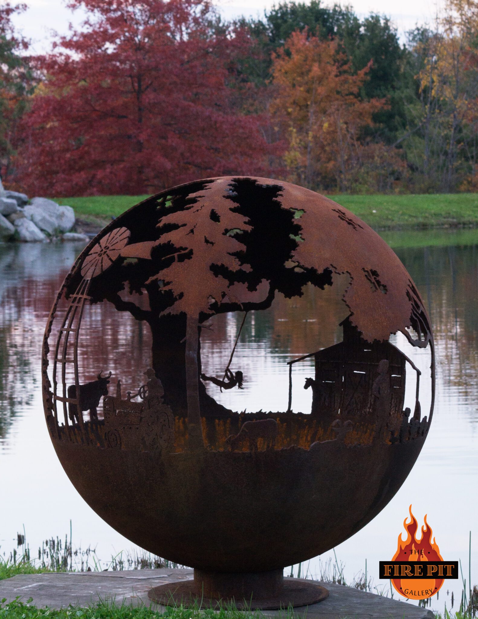 Farm Fire Pit Sphere-Appel Crisp Farms | The Fire Pit Gallery
