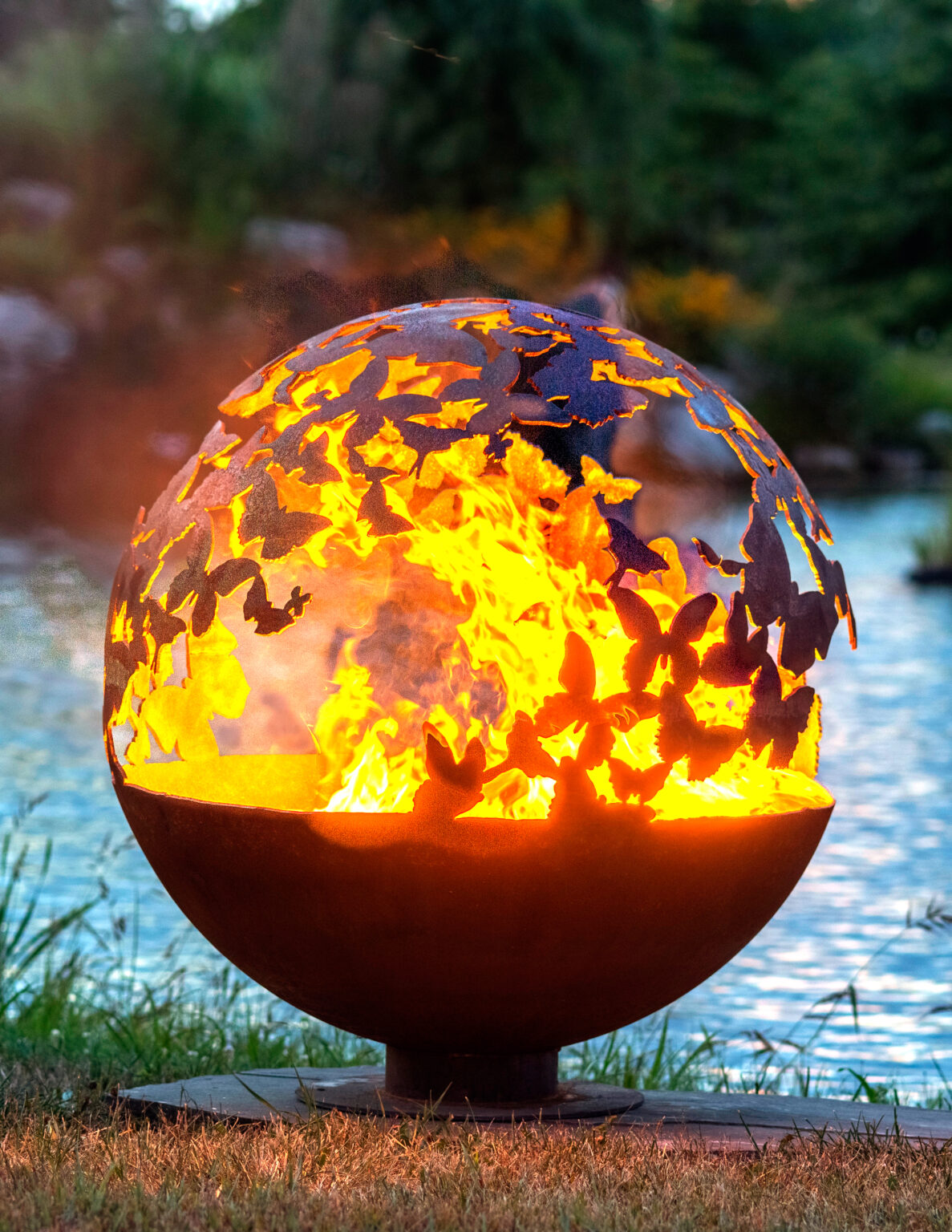Wings - Butterfly Fire Pit Sphere | The Fire Pit Gallery